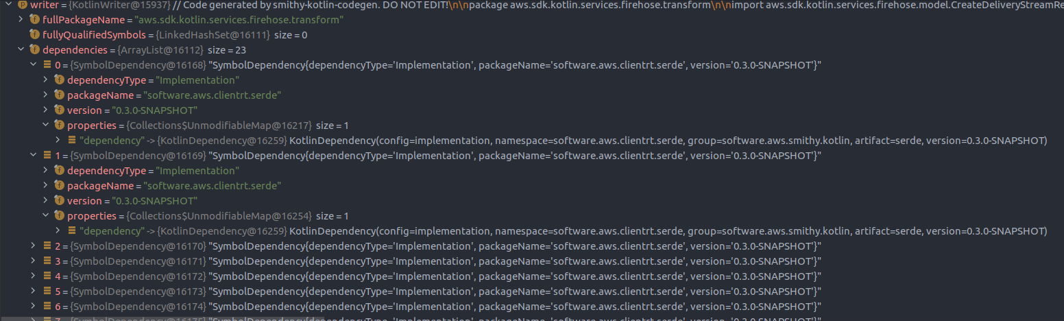 Redundant references to dependencies in KotlinWriter · Issue #404 · smithy-lang/smithy-kotlin ...