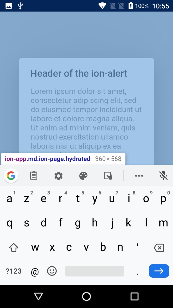 bug: Focus input in a ion-alert don't trigger ion-app rezise · Issue #19374 · ionic-team/ionic ...