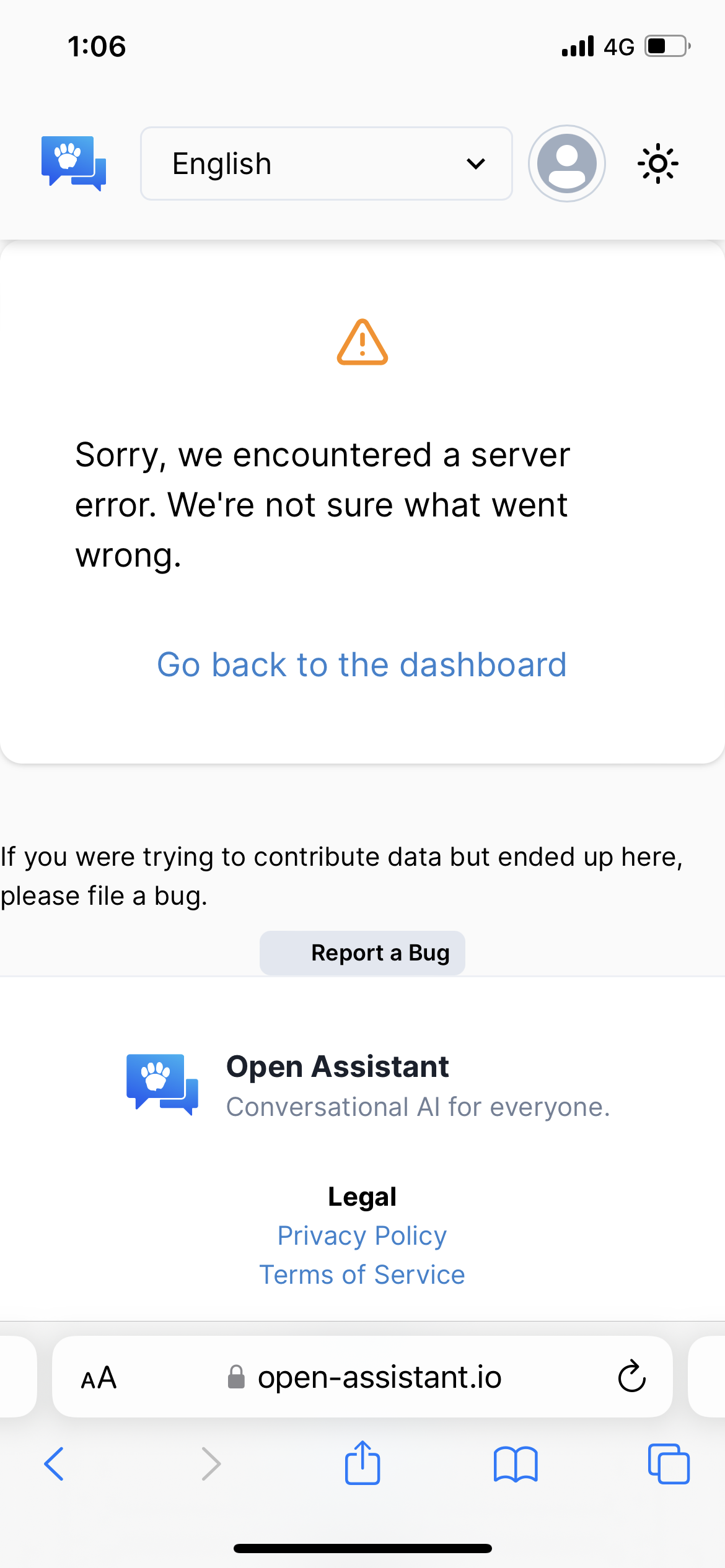 Can not access the chat in open assistant. · Issue #2918 · LAION-AI/Open-Assistant · GitHub