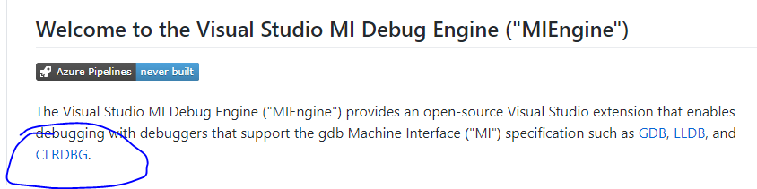 REAMDE references 'clrdbg' and empty wiki page · Issue #1144 · microsoft/MIEngine · GitHub