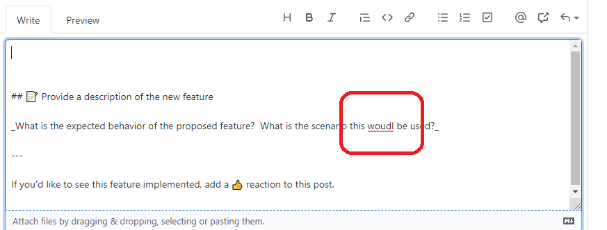 Issue Template Typo In Your Feature Request Form · Issue 5467 · Microsoftpowertoys · Github 4373