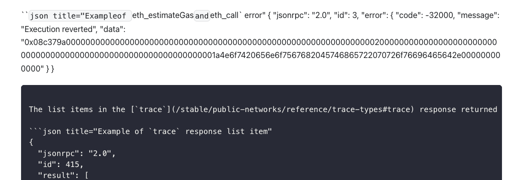 Revert Reason Enabled Docs Not Quite Accurate Re `ethcall` · Issue 1361 · Hyperledgerbesu