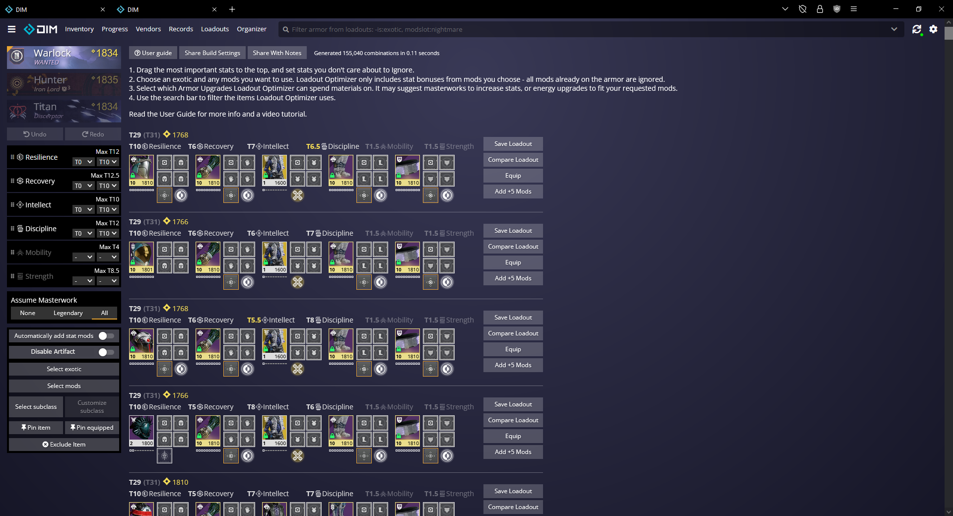 Add the ability to disable artifact mods/effects to loadouts · Issue #9468 · DestinyItemManager ...