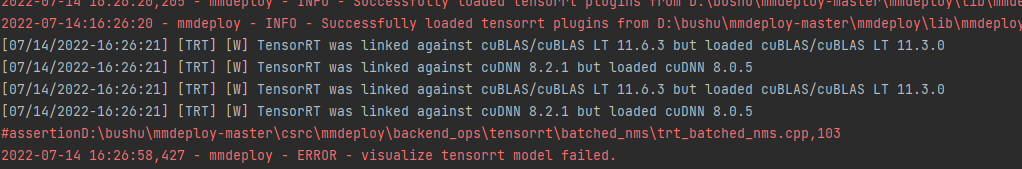 [mmdeploy] [error] [trt_net.cpp:28] TRTNet: 3: [executionContext.cpp::nvinfer1::rt ...