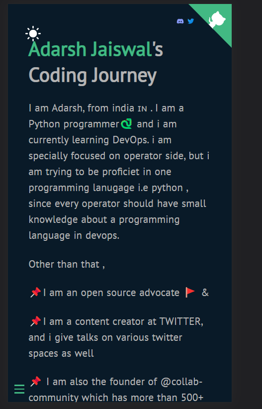 Improve The Position Of The Darklight Theme Toggler Button In Mobile Devices · Issue 70