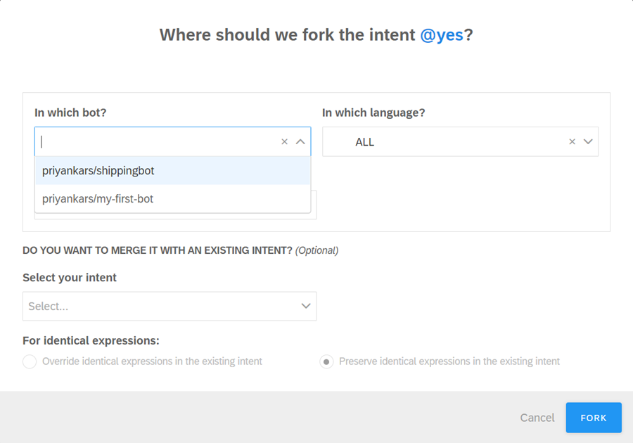 Update screenshot for forking the intent · Issue #5805 · sap-tutorials/Tutorials · GitHub