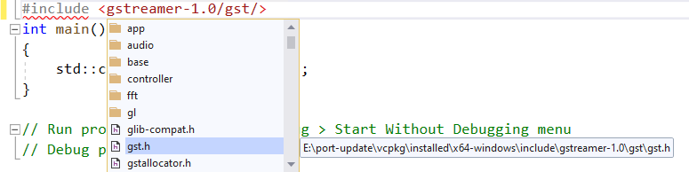 How do I build gstreamer in visual studio · Issue #26417 · microsoft/vcpkg · GitHub
