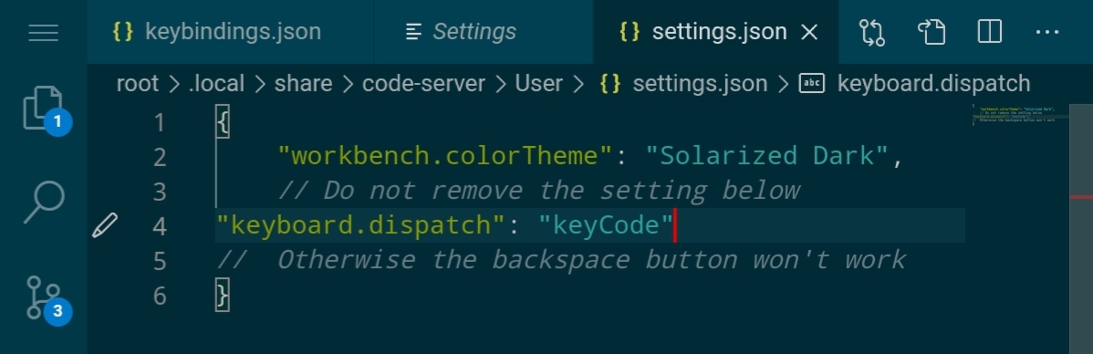Update docs re: backspace on Android · Issue #1141 · coder/code-server ...