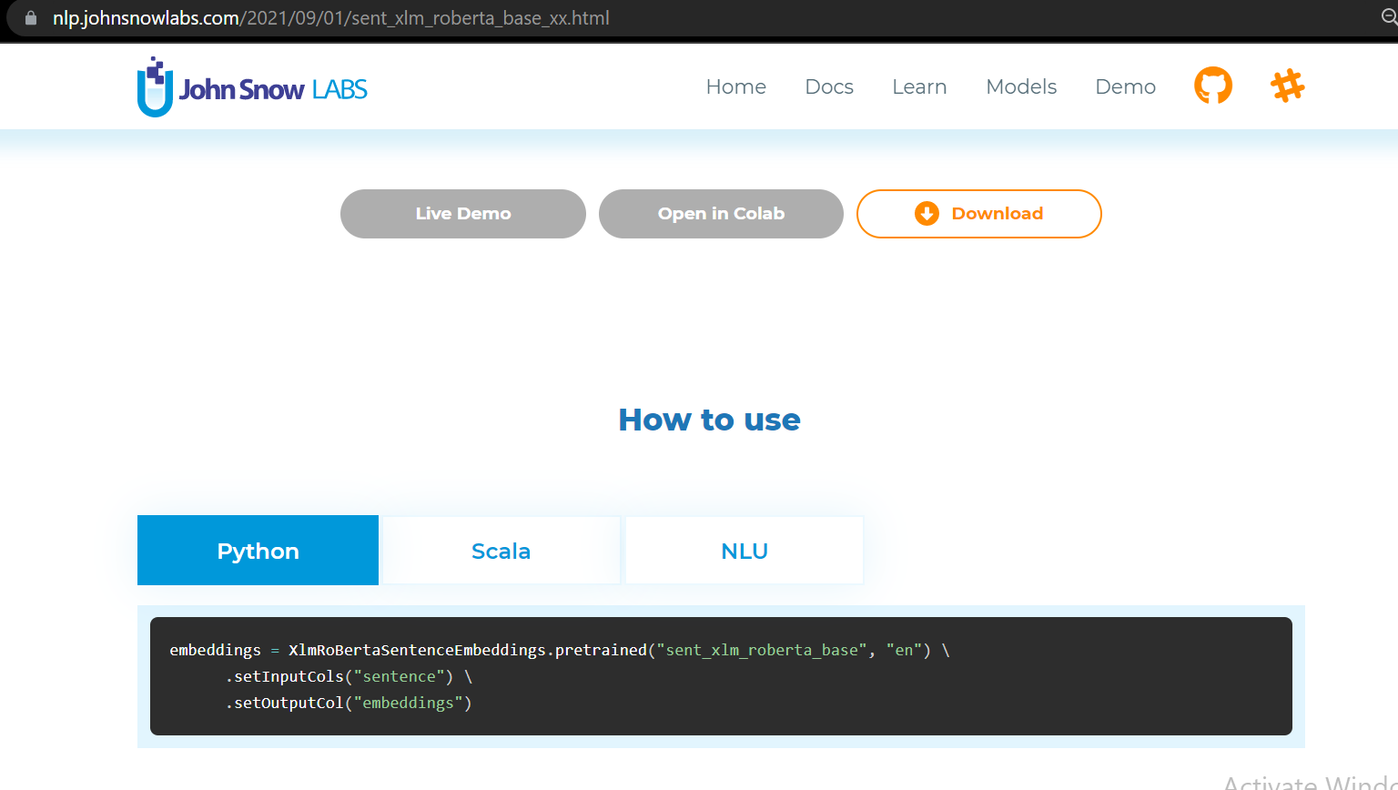 Wrong Language for XLM_ROBERTQA · Issue #6488 · JohnSnowLabs/spark-nlp · GitHub