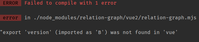 引入会有这个报错，怎么解决 · Issue #135 · seeksdream/relation-graph · GitHub