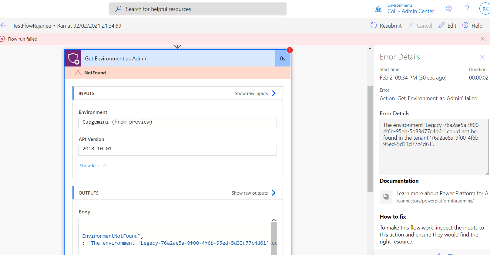 [BUG]: List Flows as Admin doesnt work for legacy- environments · Issue #734 · microsoft ...