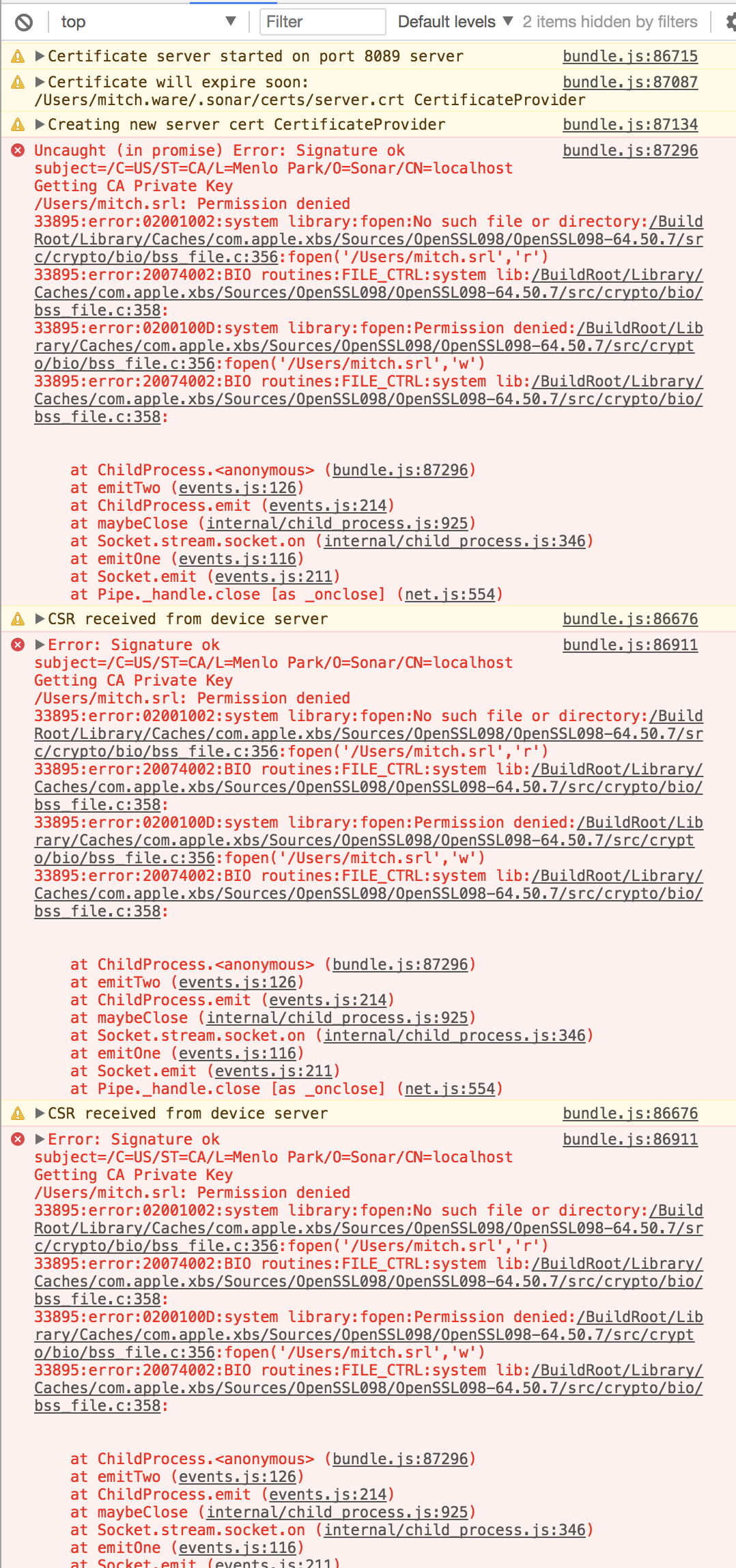Openssl Implementations Creating Srl In Wrong Location Permission Denied · Issue 101