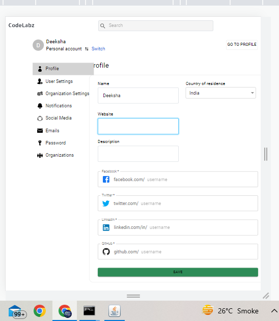 Profile Settings Page needs few changes · Issue #530 · scorelab ...