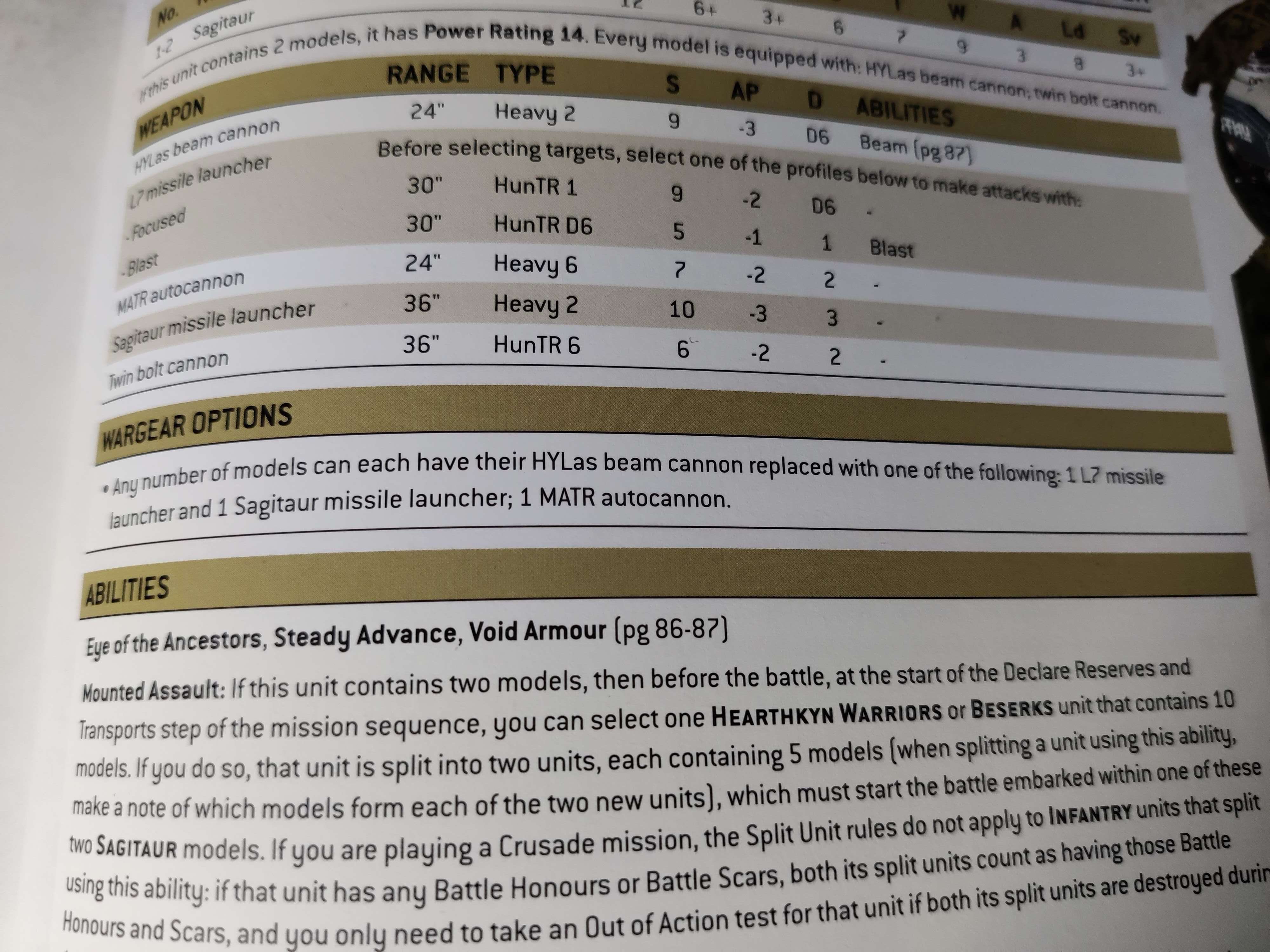 League Of Votann Sagitaur Weapons · Issue 12002 · Bsdatawh40k 9e · Github