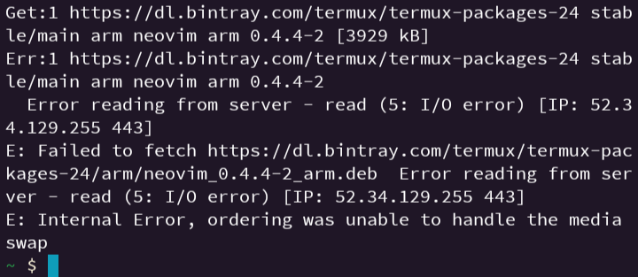 error installing neovim · Issue #6280 · termux/termux-packages · GitHub