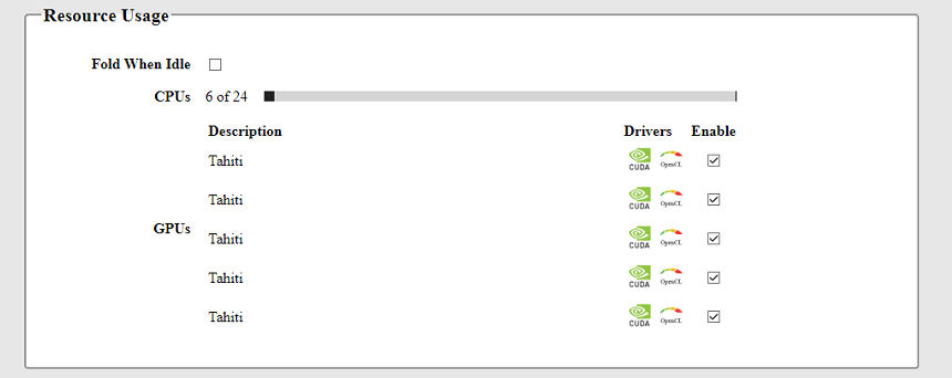 5 GPU system cannot set CPU slider lower than 6. · Issue #128 · FoldingAtHome/fah-client-bastet ...