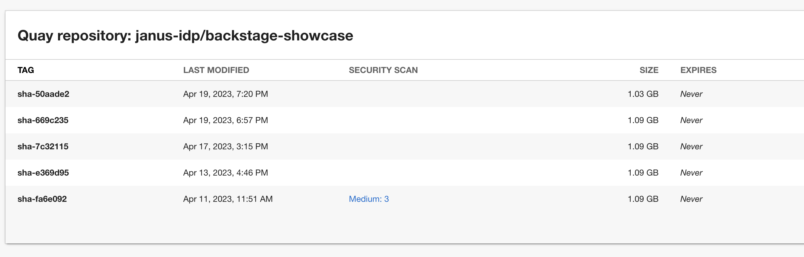[Quay] The security scan should display a message when everything is good · Issue #293 · janus ...