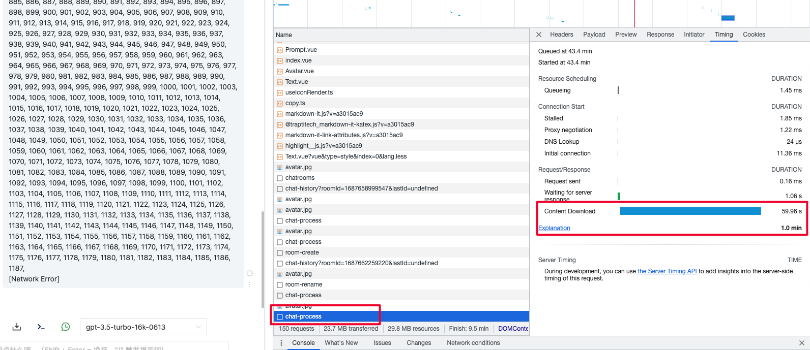 长回答流式超时，设定 timeoutMs 无效 · Issue #1805 · Chanzhaoyu/chatgpt-web · GitHub