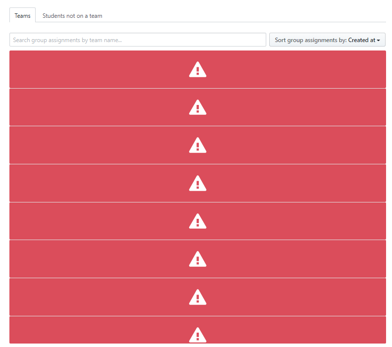 Teams And Assignment Repos Unable To Load · Issue 2412 · Github Education Resourcesclassroom 