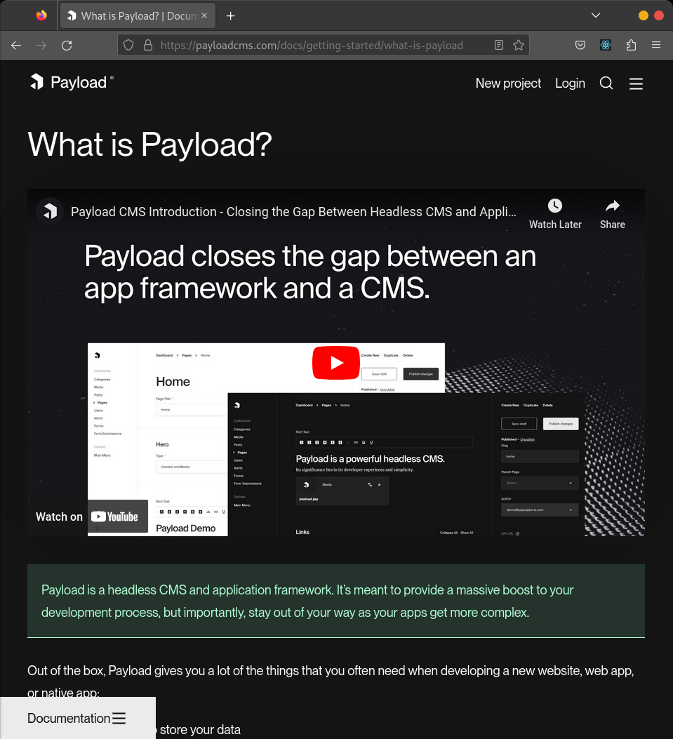 Docs navigation is broken on mobile · Issue #126 · payloadcms/website · GitHub