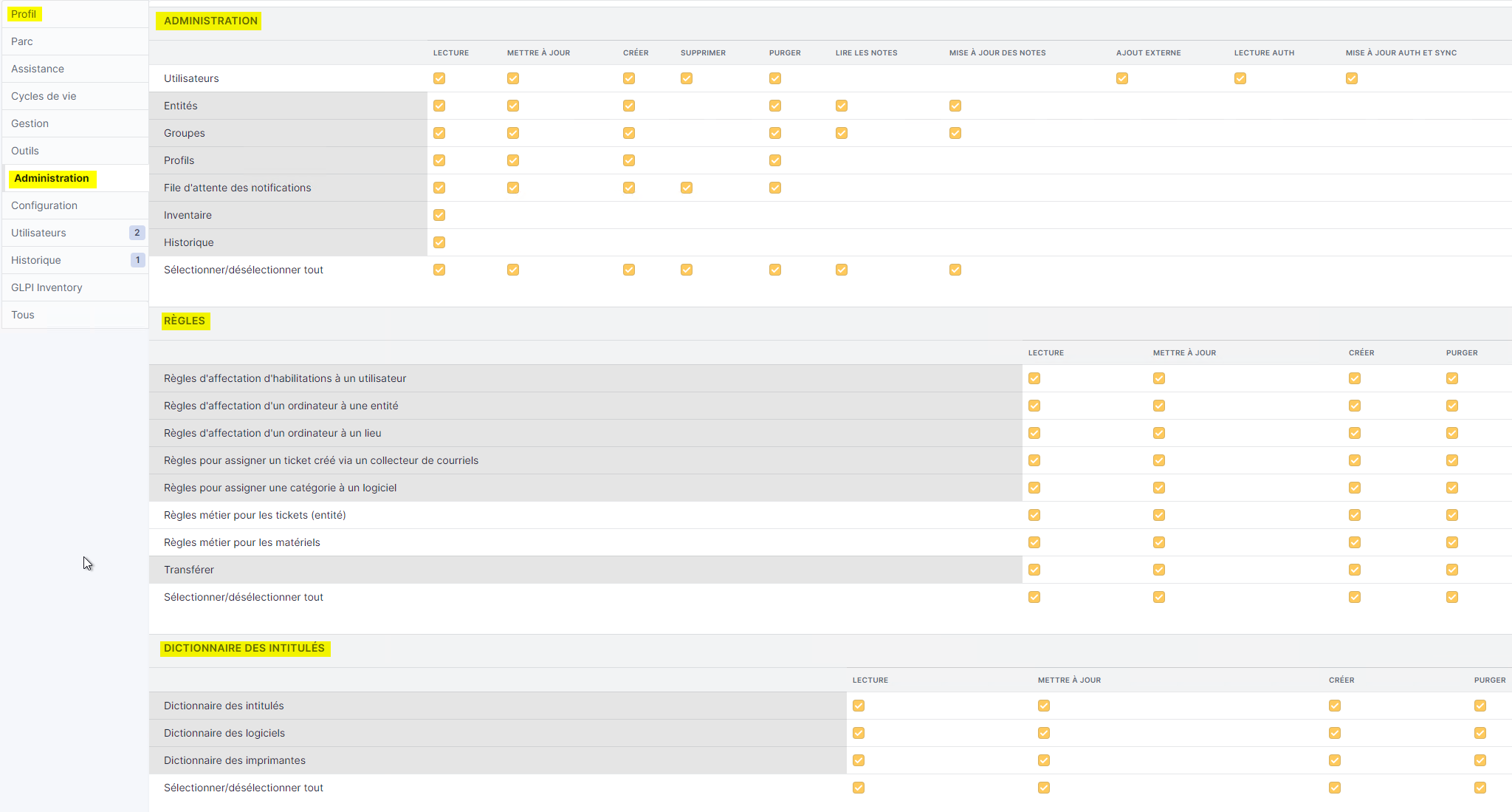 Lors de l'activation d'un module : "vous n'avez pas les droits requis pour réaliser cette action ...