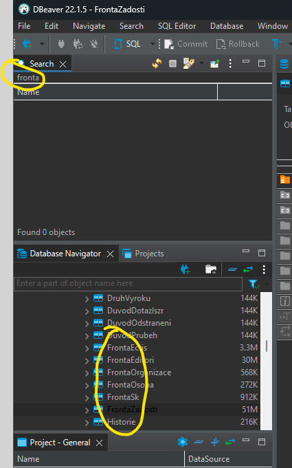 Again, can't search in table metadata · Issue #19007 · dbeaver/dbeaver ...