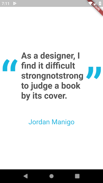 GitHub - firstthumb/flutter_quote: Flutter Quote Application