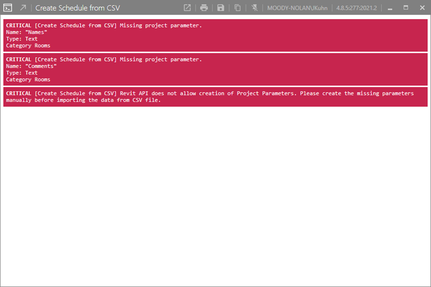 Create Schedule From CSV File Issue 1588 Eirannejad pyRevit GitHub