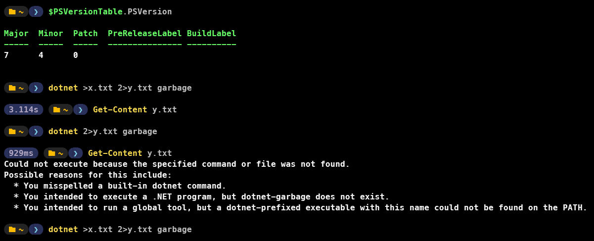 7.4.0 Redirecting stdout and stderr to Two Separate Files Leaves Empty Files · Issue #20747 ...