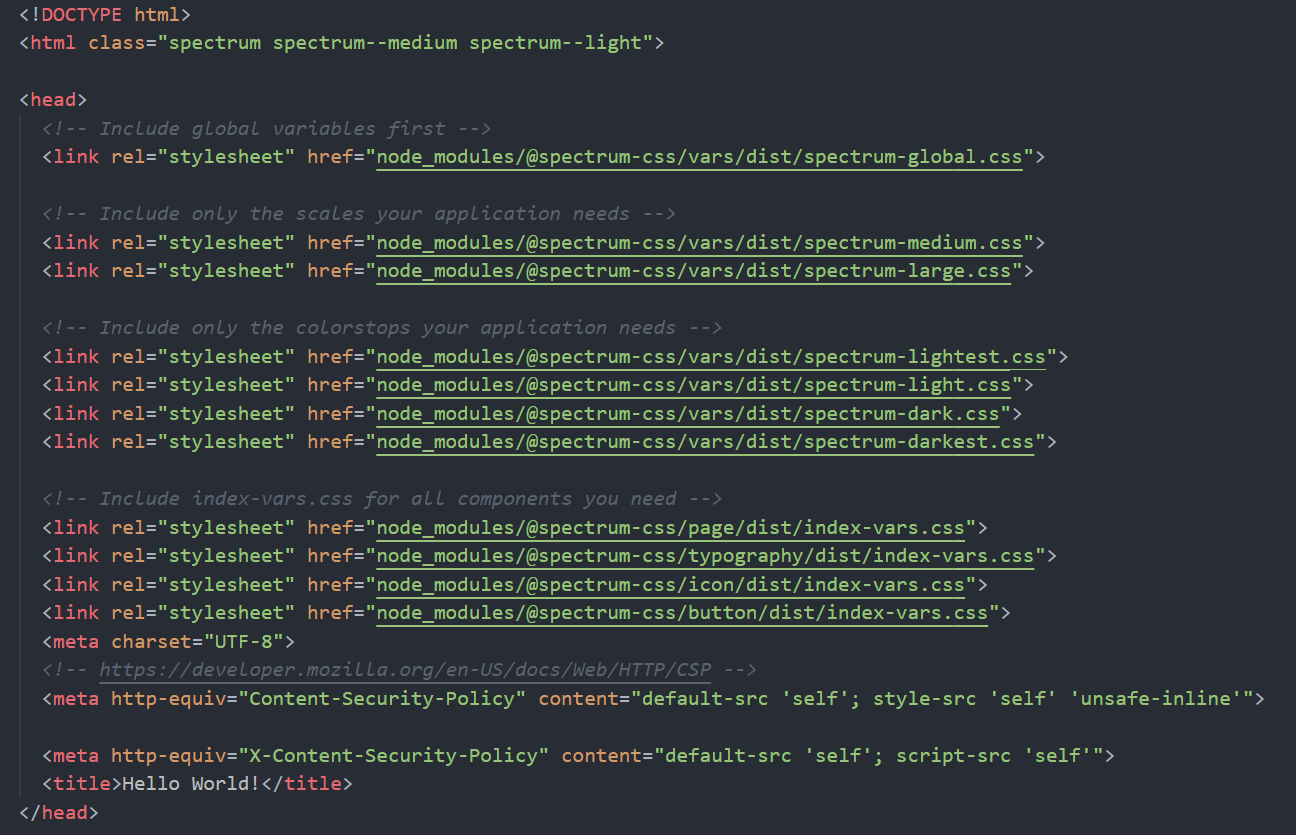 Components are not rendering in Electron js · Issue #501 · adobe/spectrum-css · GitHub