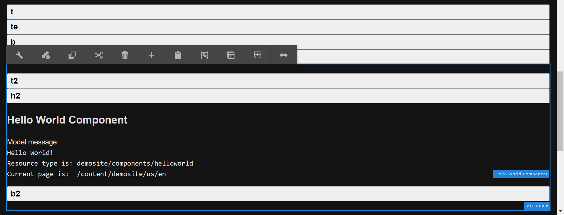 Cannot edit components in nested Accordion · Issue #2285 · adobe/aem-core-wcm-components · GitHub