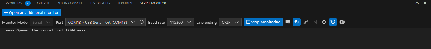 Correct port is not being opened · Issue #109 · microsoft/vscode-serial-monitor · GitHub