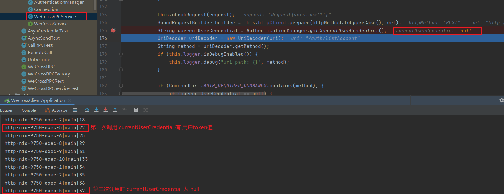 wecross-java-sdk 进行跨链应用开发时，使用容器注入的 WeCrossRPC 登录信息会在10次http请求后消失。 · Issue #593 ...