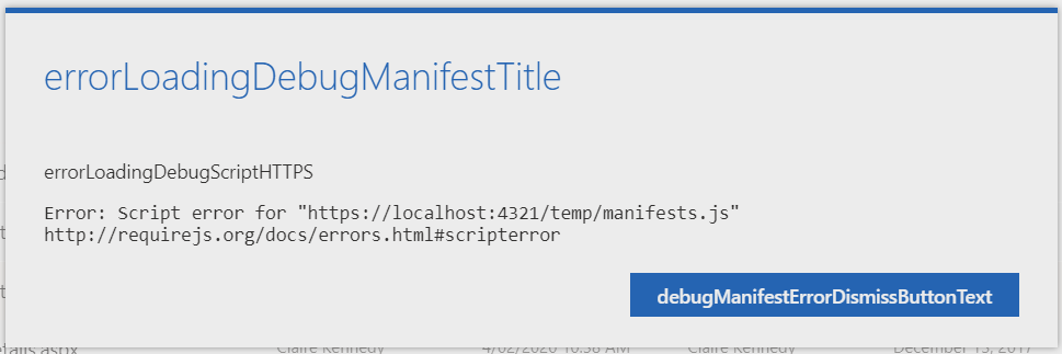 Error In Loading Debug Manifest File Listviewcommandset Spfx · Issue 5797 · Sharepointsp Dev