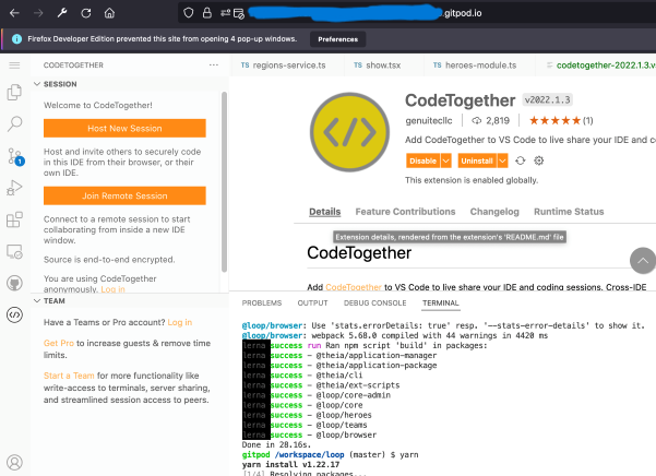 Custom Webview rendering is not working · Issue #7898 · gitpod-io/gitpod · GitHub