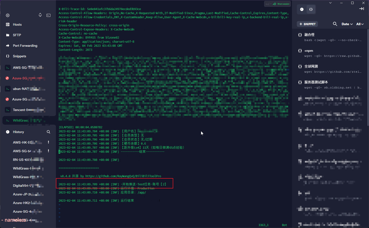 【Bug】Telegram无法推送 · Issue #416 · RayWangQvQ/BiliBiliToolPro · GitHub