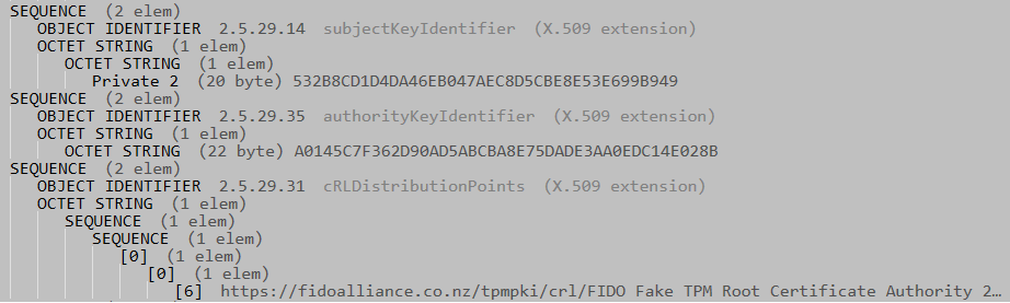 Conformance testing MDS endpoints have malformed certs in x5c header ...
