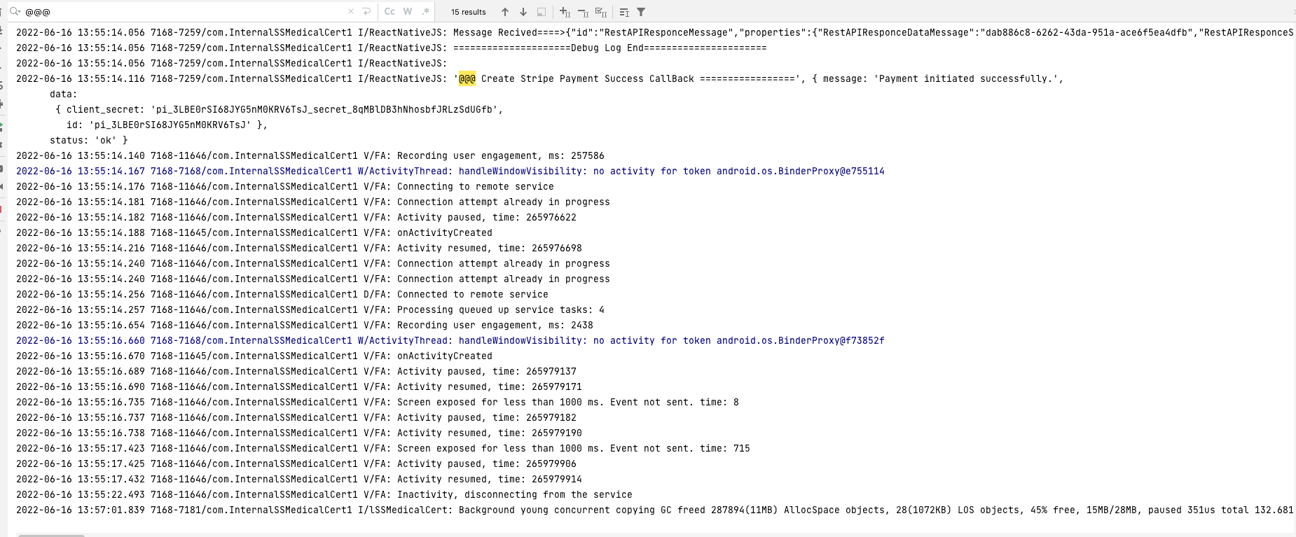 Not Able to proceed with confirmPayment() method on Android (React ...