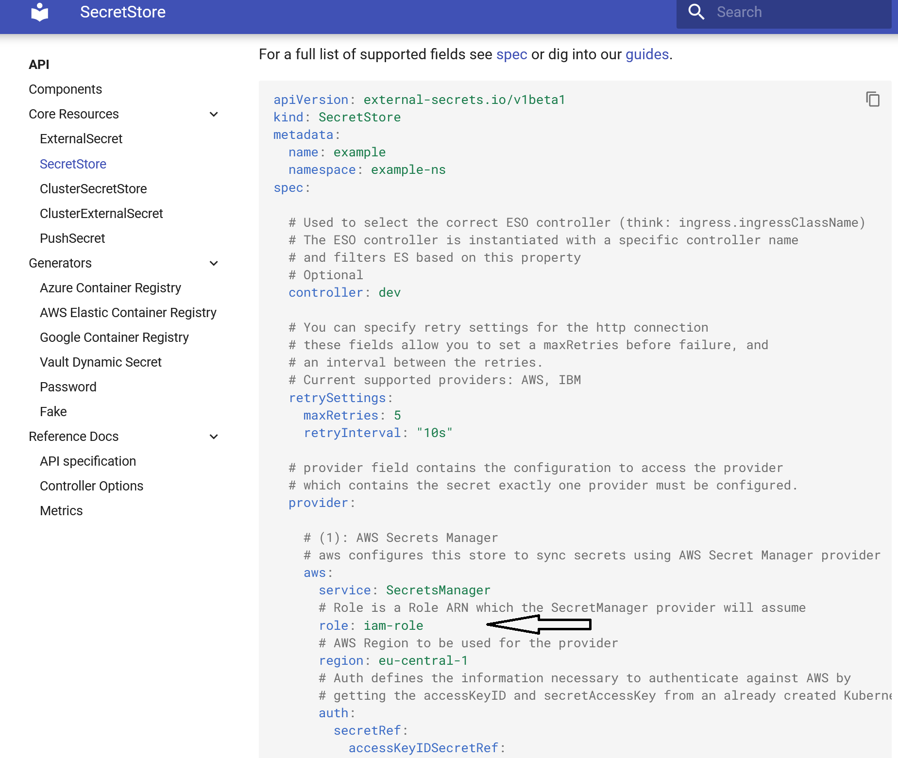 Add multiple roles to aws:role: arn.... · Issue #2241 · external-secrets/external-secrets · GitHub