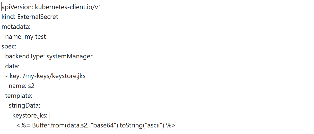 Base64 Conversion Issue · Issue 2272 · External Secrets External Secrets · Github