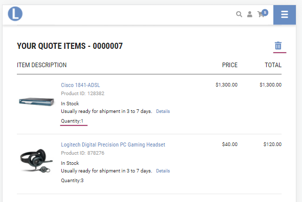 Display quote items in cart minor issues · Issue #1051 · intershop ...