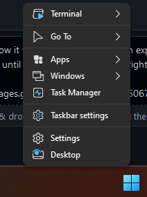 Right click on Taskbar after boot or explorer restart does not show custom menu · Issue #127 ...