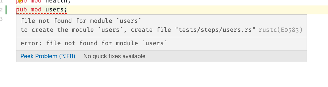 Create Module Quick Action Not Present In Integration Tests · Issue 4401 · Rust Lang Rust