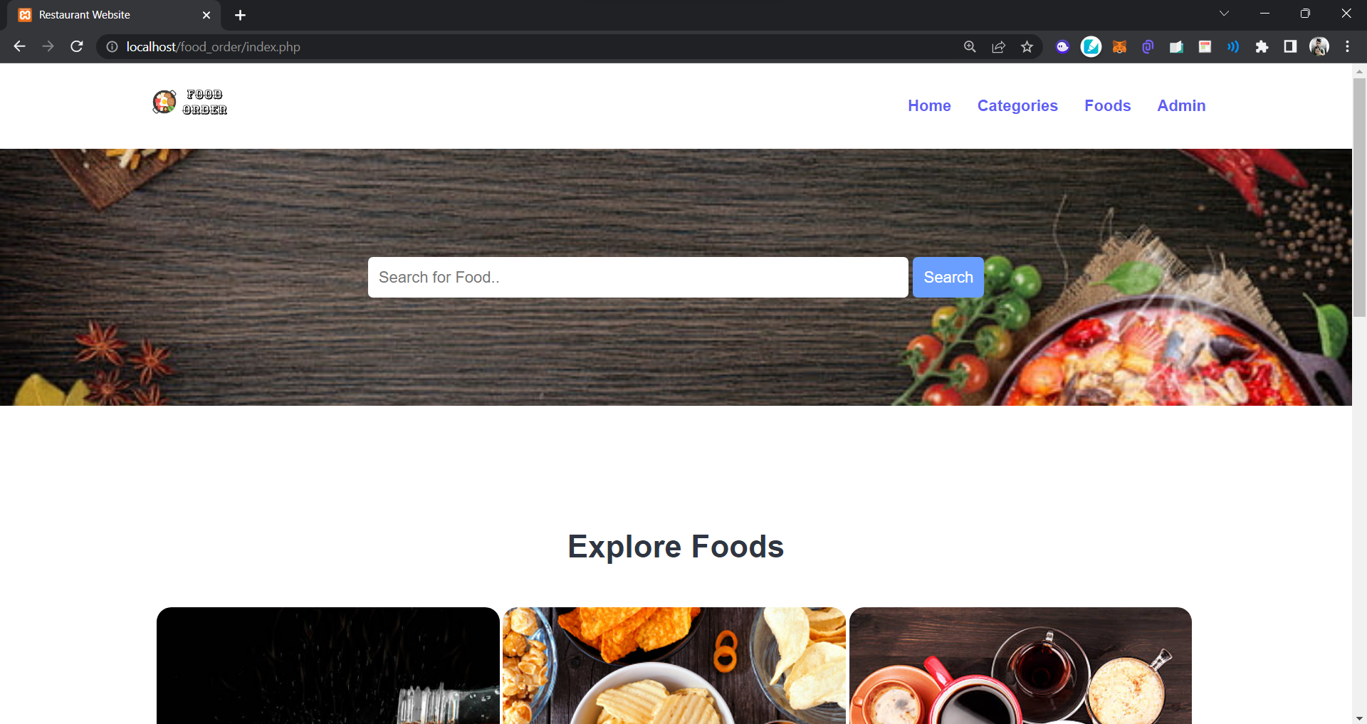 GitHub - TejasBalshetwar/Restaurant-Website