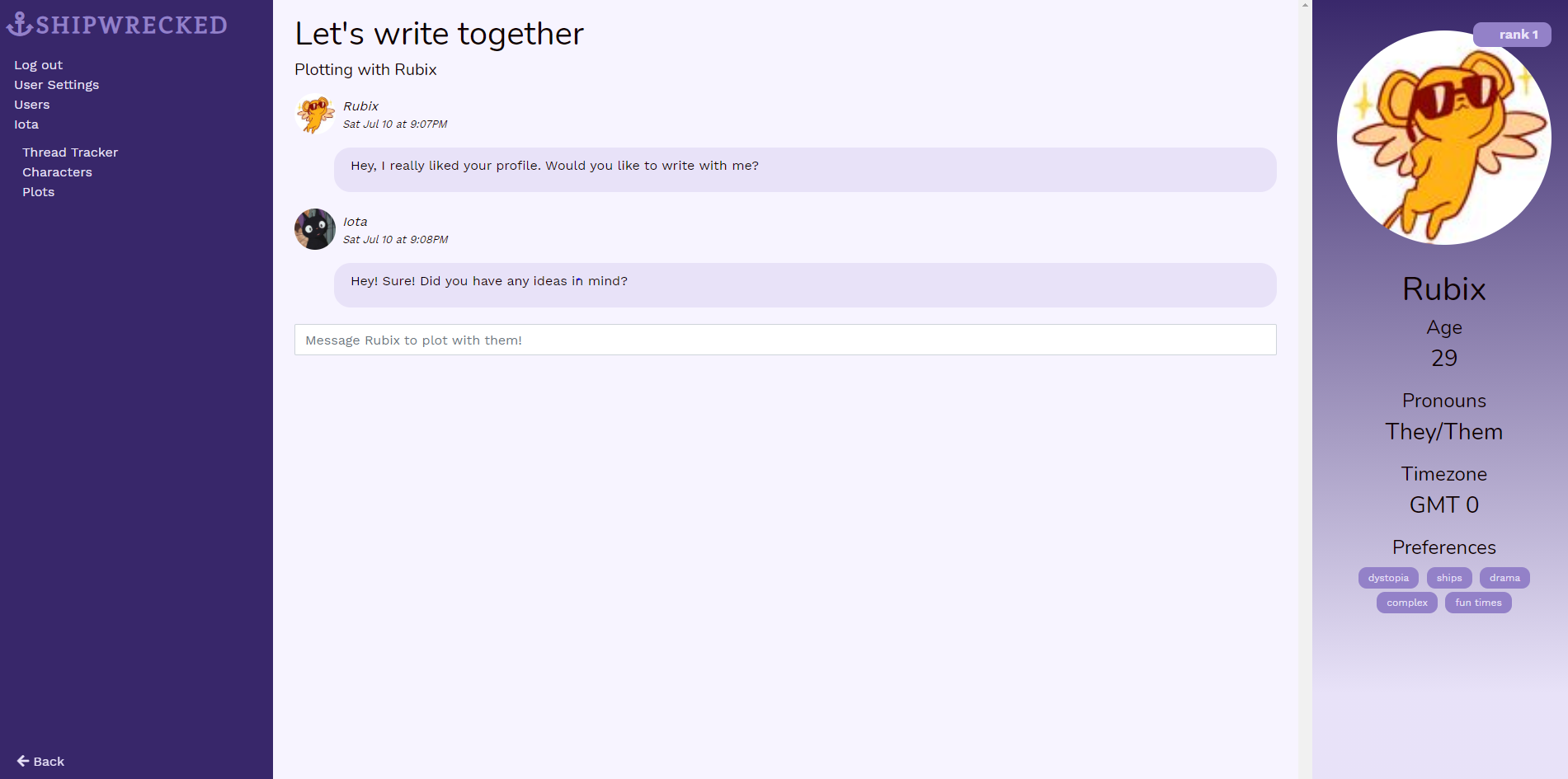 GitHub - ceweager/ShipWrecked: Ongoing project. A website for tracking roleplay characters and ...