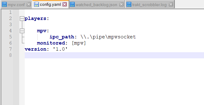 [BUG] trakt-scrobbler can't find mpv.conf of a portable mpv installation. · Issue #159 ...