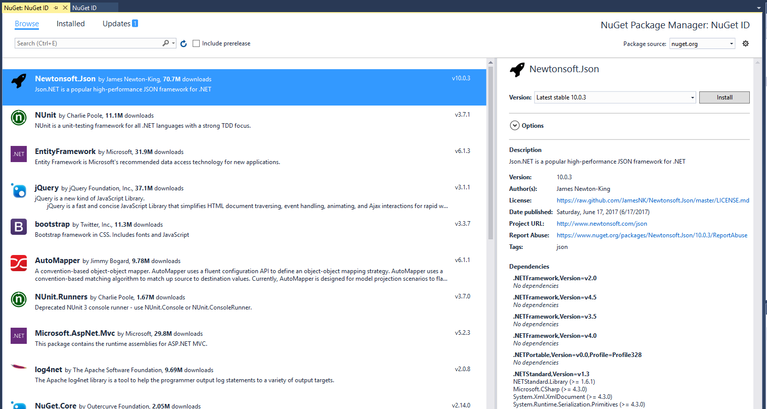 Package ID and package title displays are inconsisntent on nuget.org ...