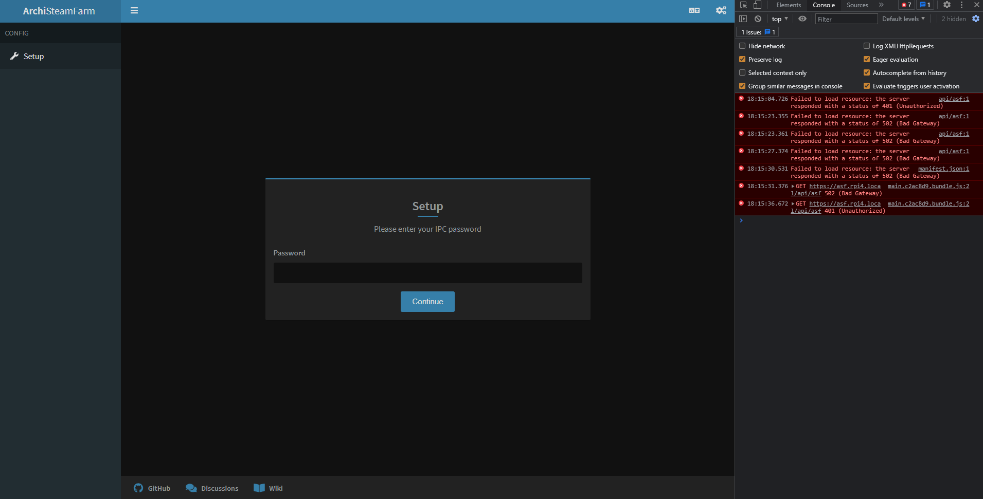 ASF-ui does not recognize "null" as IPCPassword · Issue #1507 · JustArchiNET/ASF-ui · GitHub
