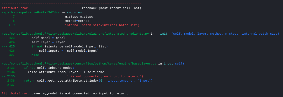 AttributeError: Layer my_model_2 is not connected, no input to return. · Issue #360 · SeldonIO ...