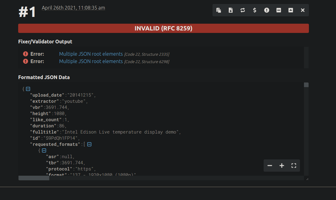 Dump Json Not Returning Valid Json When Being Used With A Youtube Playlist · Issue 28875